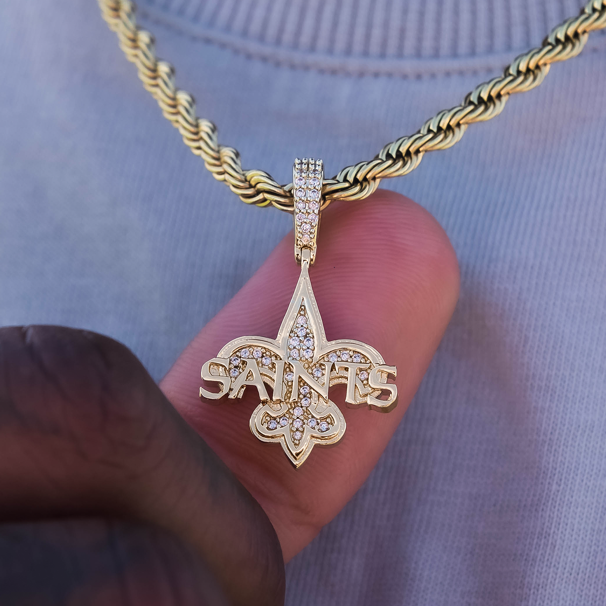 New Orleans Saints Official NFL Micro Logo Pendant – The GLD Shop
