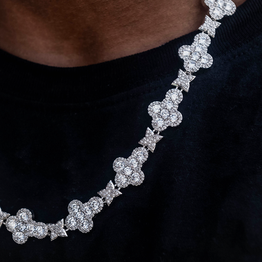 Rounded Cross Pave Star Chain – The GLD Shop