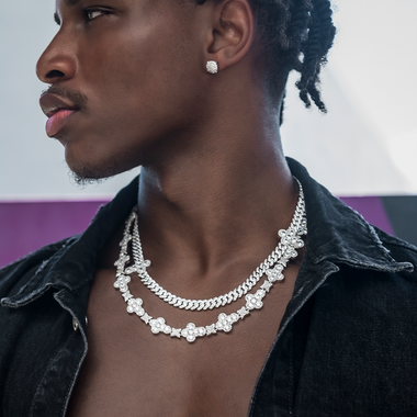 Rounded Cross Pave Star Chain – The GLD Shop