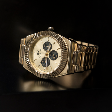 42MM Black Chrono Dial Fluted Bezel Alpha Era – The GLD Shop