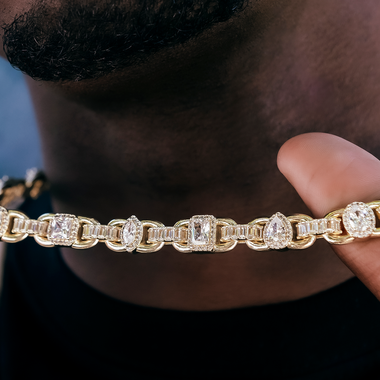 Diamond Cluster Mariner Chain – The GLD Shop