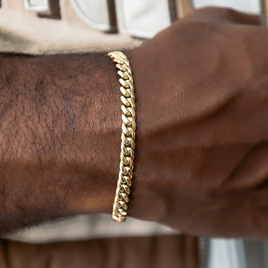 Miami Cuban Bracelet in Yellow Gold- 6mm – The GLD Shop