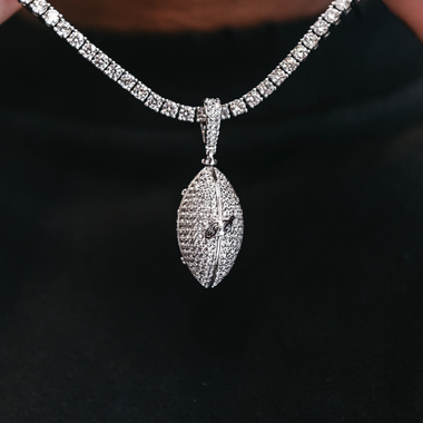 Iced Football Pendant – The GLD Shop