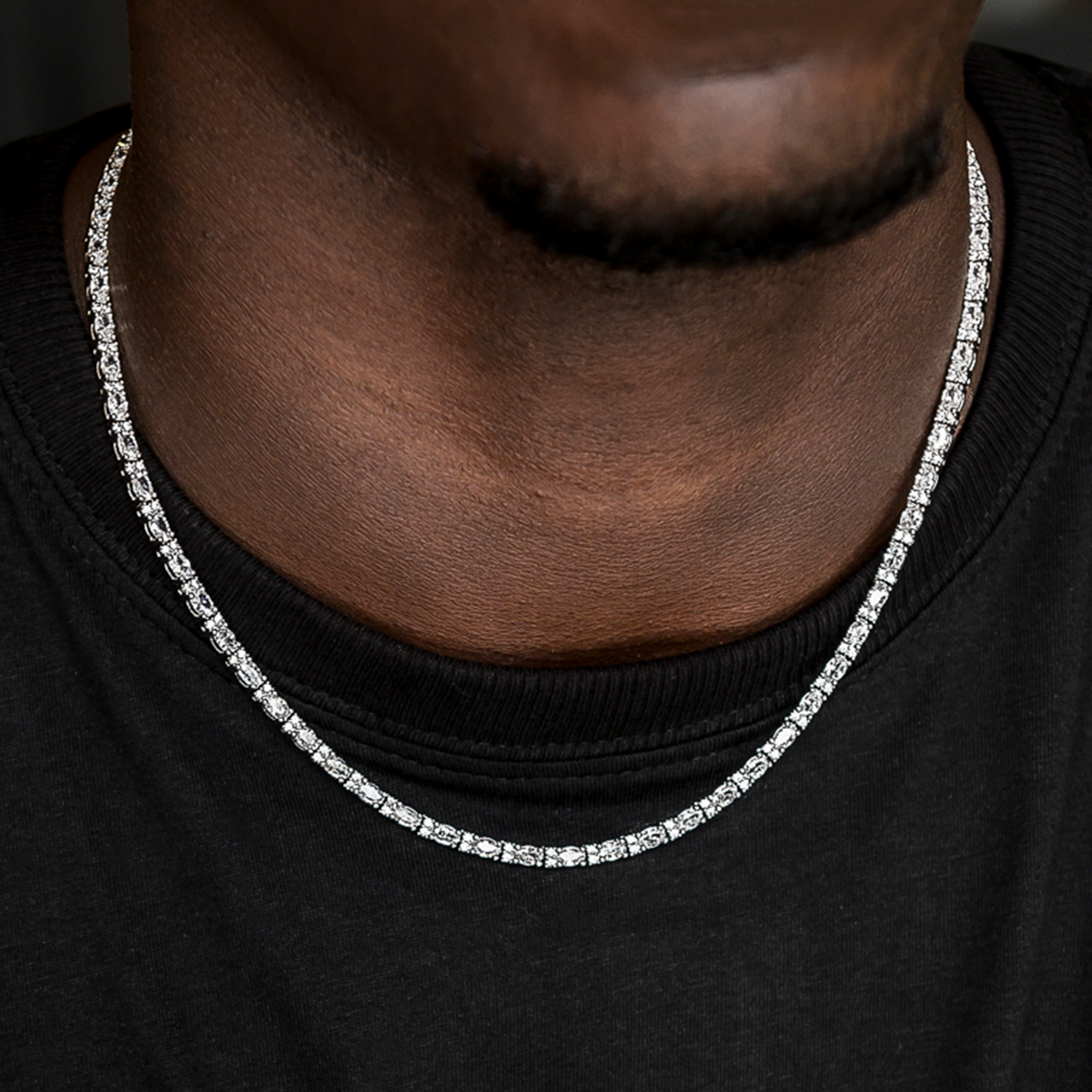 Diamond Mixed Oval Cut Tennis Chain- 3mm – The GLD Shop