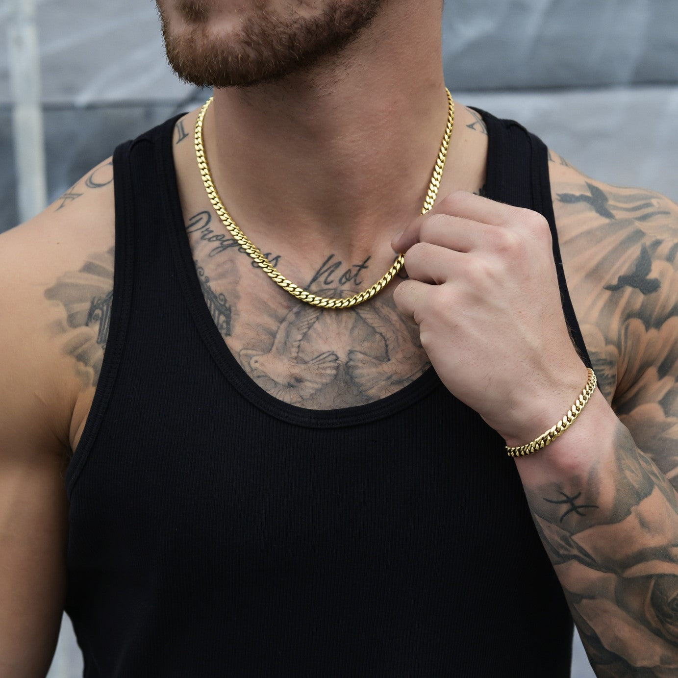 Miami Cuban Chain + Bracelet Bundle in Yellow Gold - 6mm – The GLD Shop