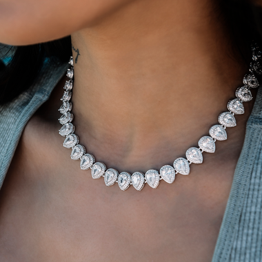 Teardrop Tennis Necklace – The GLD Shop