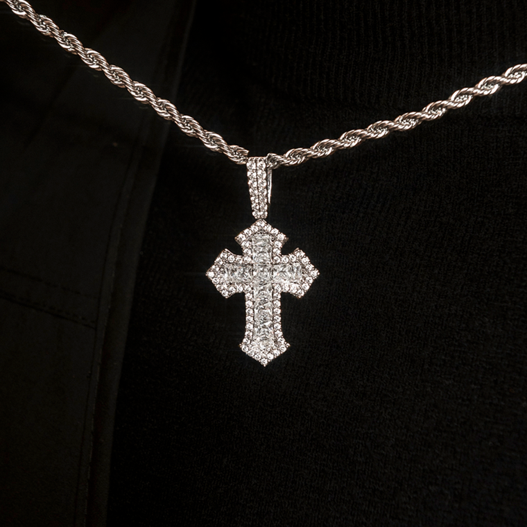 Diamond Gothic Cross Pendant – The GLD Shop
