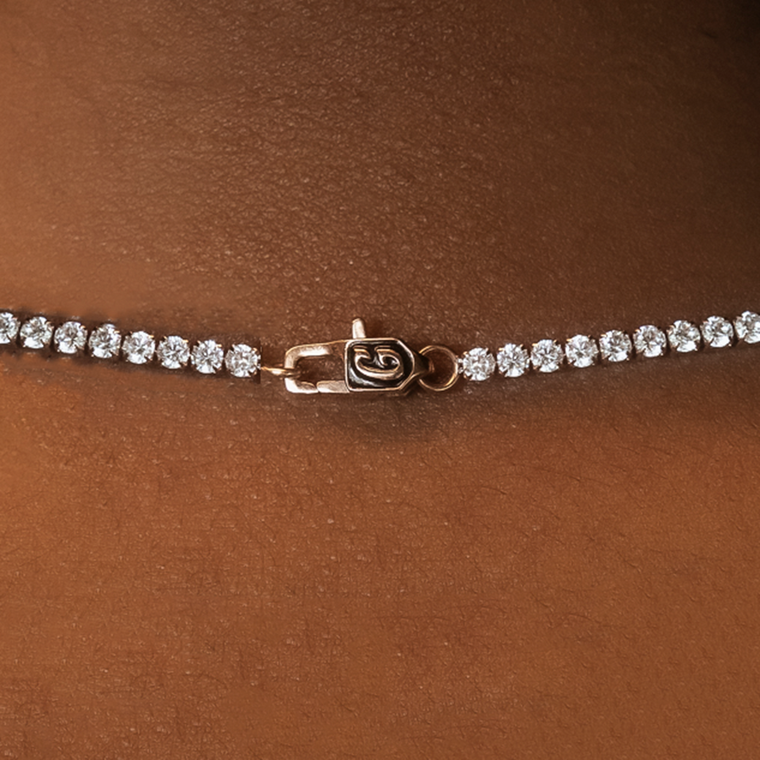 Micro Tennis Chain in Rose Gold – The GLD Shop
