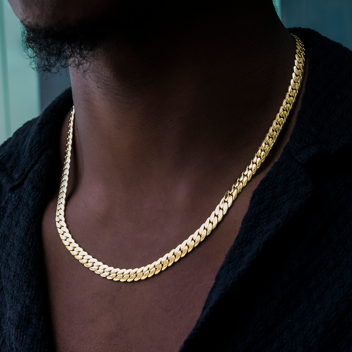 South Beach Cuban™ Chain in Yellow Gold- 8mm – The GLD Shop