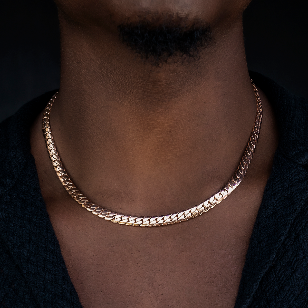 South Beach Cuban™ Chain in Rose Gold- 8mm - The GLD Shop