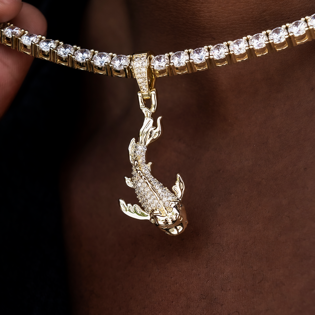 Koi Pendant in Yellow Gold – The GLD Shop