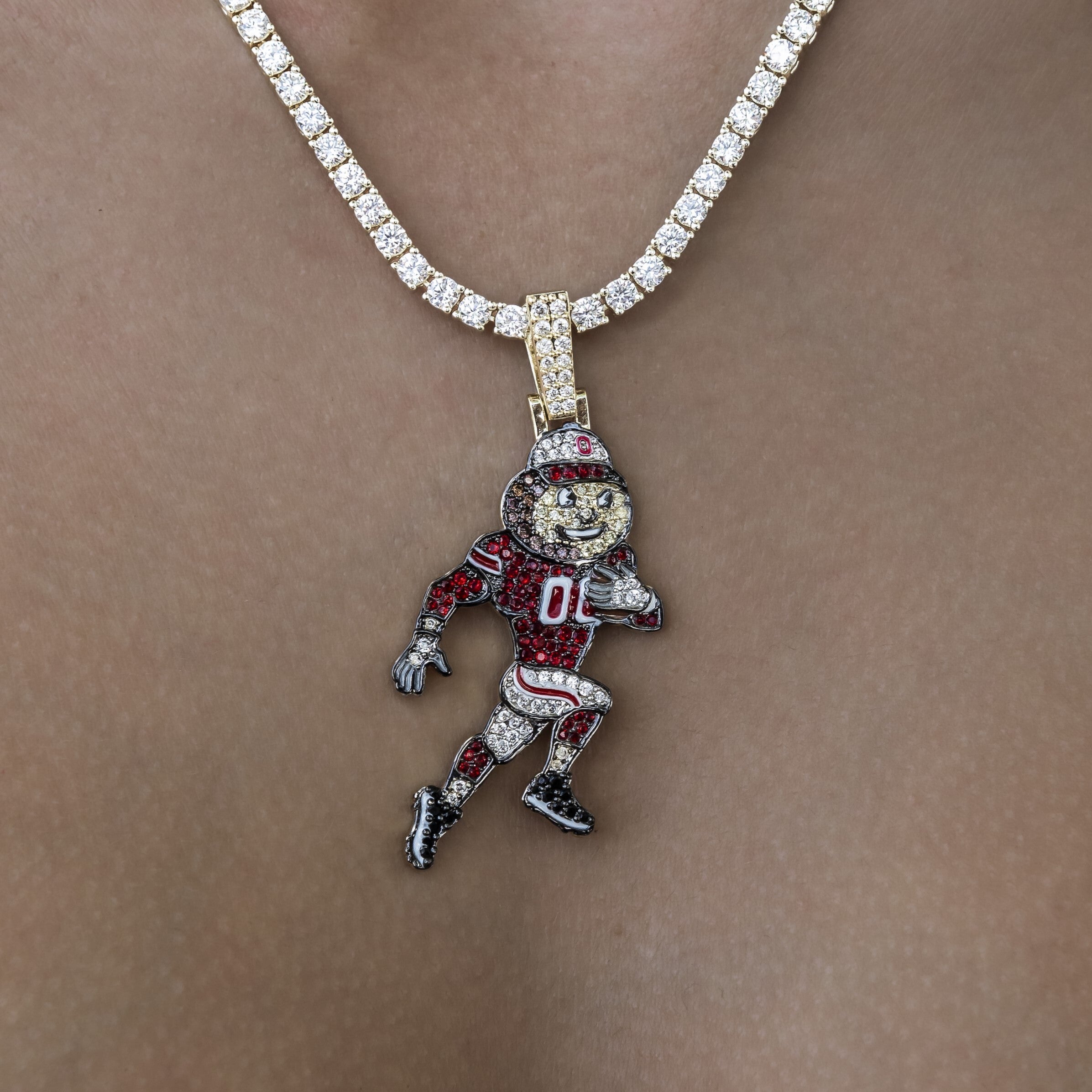 Ohio State Brutus Official NCAA Mascot Pendant - The GLD Shop