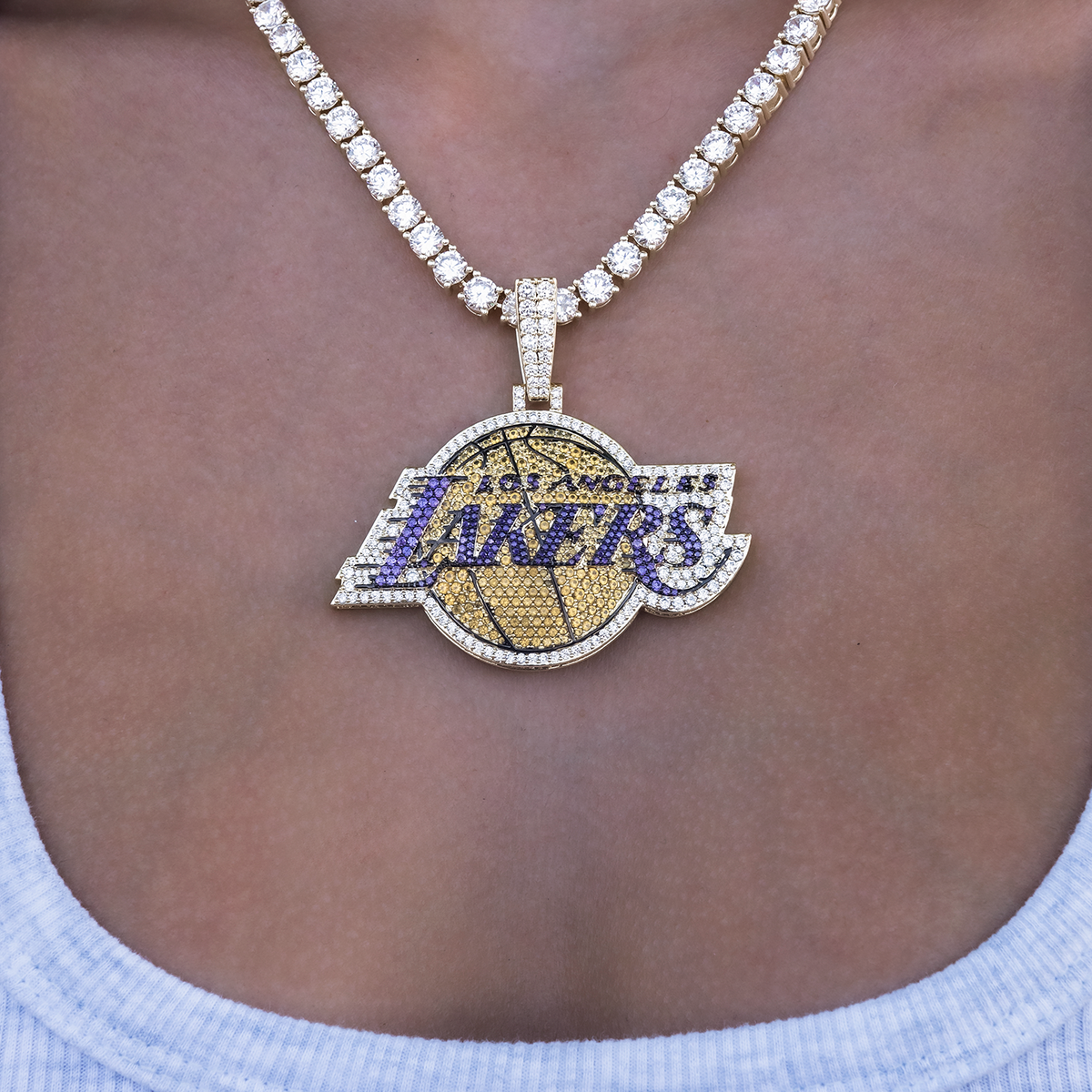 LA Lakers Pendant - lakers chain & necklaces | The GLD Shop