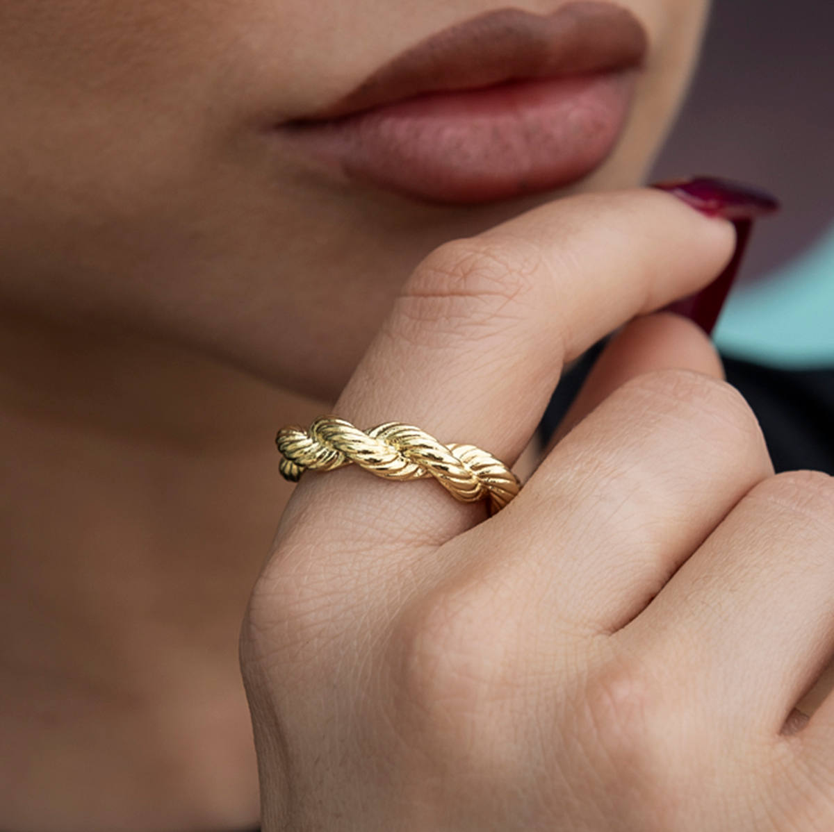 6MM Rope Ring in Yellow Gold - The GLD Shop