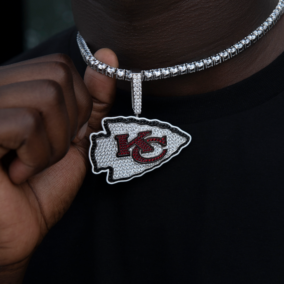Kansas City Chiefs Official NFL Large Logo Pendant - The GLD Shop