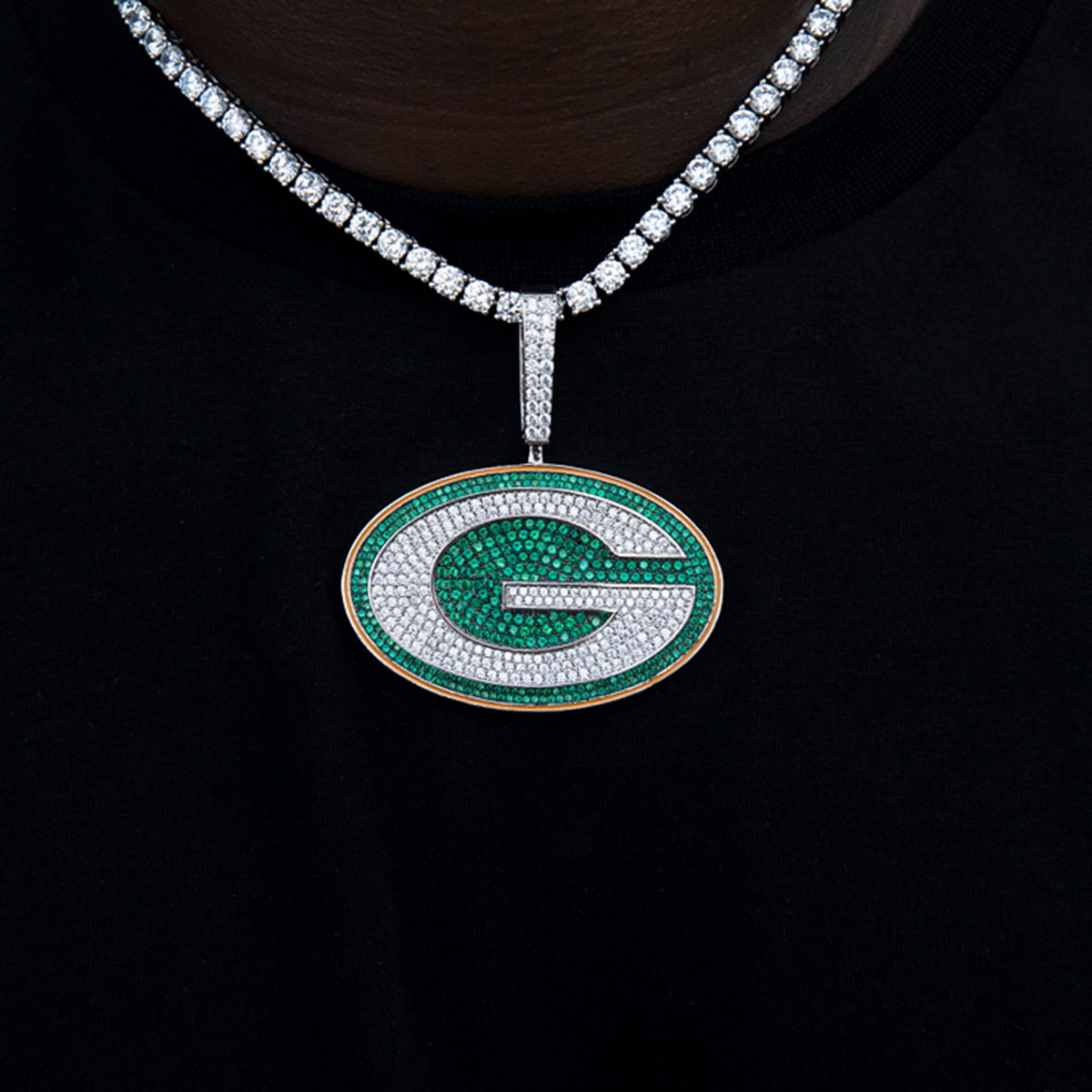Green Bay Packers Official NFL Large Logo Pendant – The GLD Shop