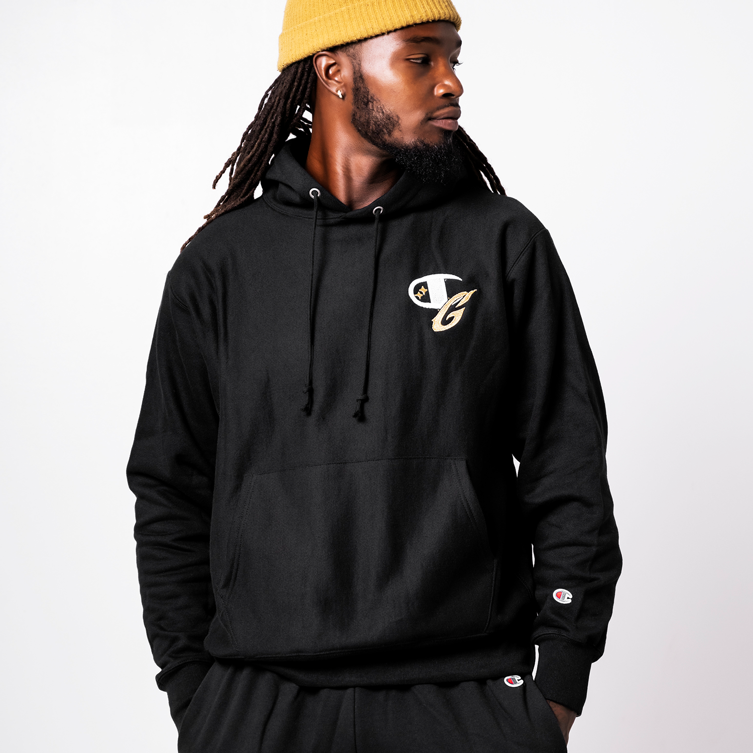 GLD X Champion Reverse Weave® Fleece Hoodie – The GLD Shop