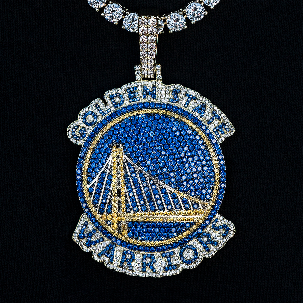Large Golden State Warriors Official NBA Logo Pendant - The GLD Shop