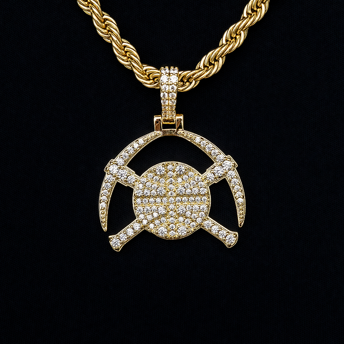 Denver Nuggets Official NBA Micro Logo Pendant in Yellow Gold - The GLD ...