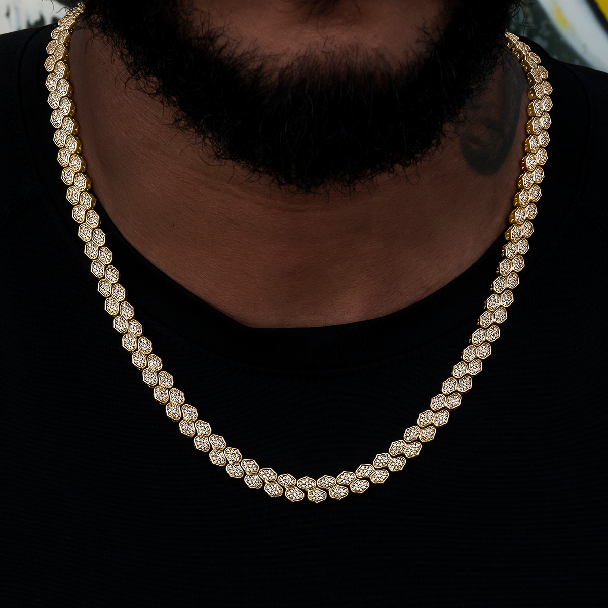 Flat Gold Necklace | Luxury Reptile Chain | GLD – The GLD Shop