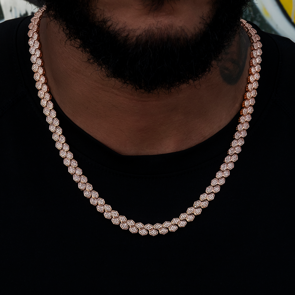 Diamond Pave Chain | Luxury Rose Gold Chain | GLD – The GLD Shop
