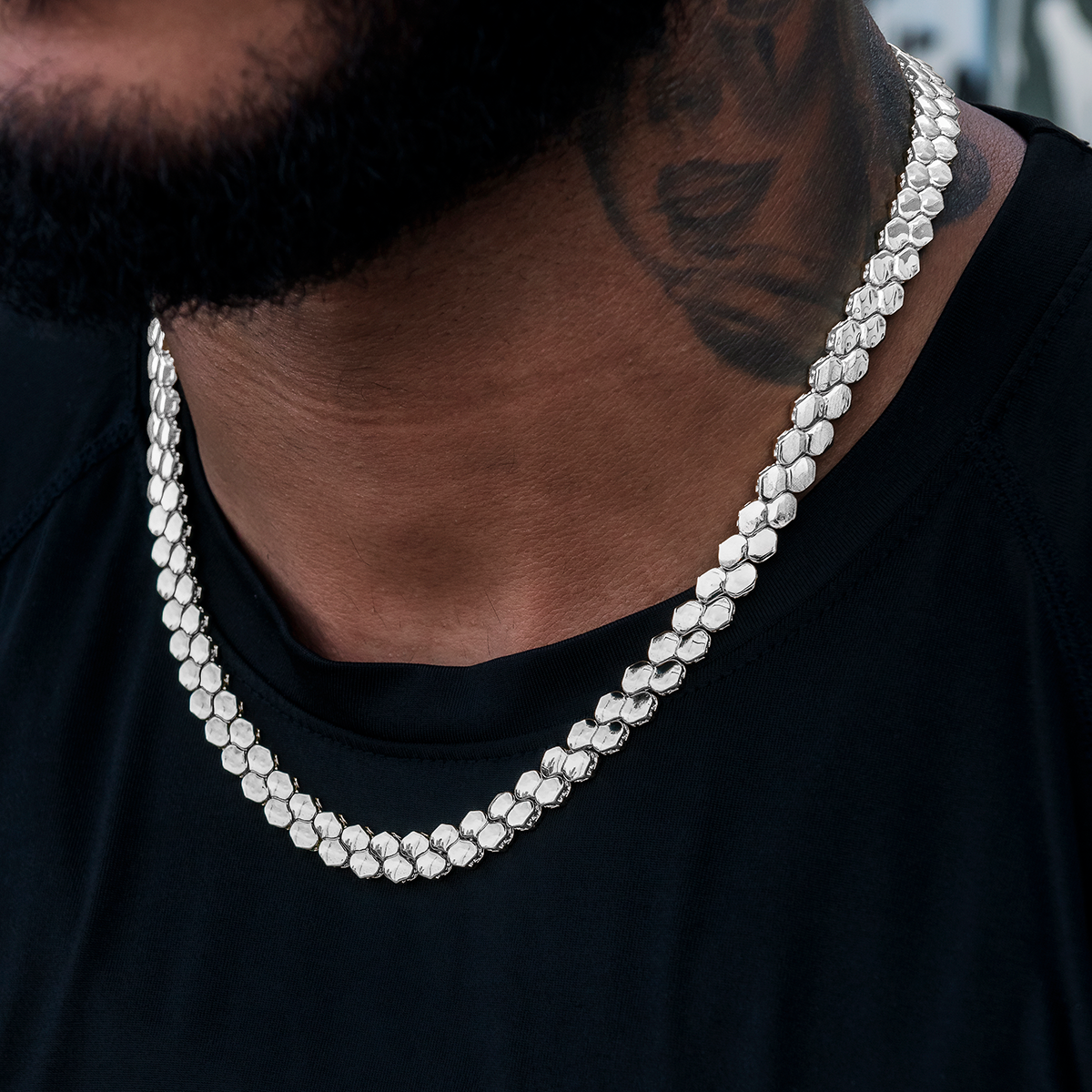 Flat Gold Necklace | Luxury Reptile Chain | GLD - The GLD Shop