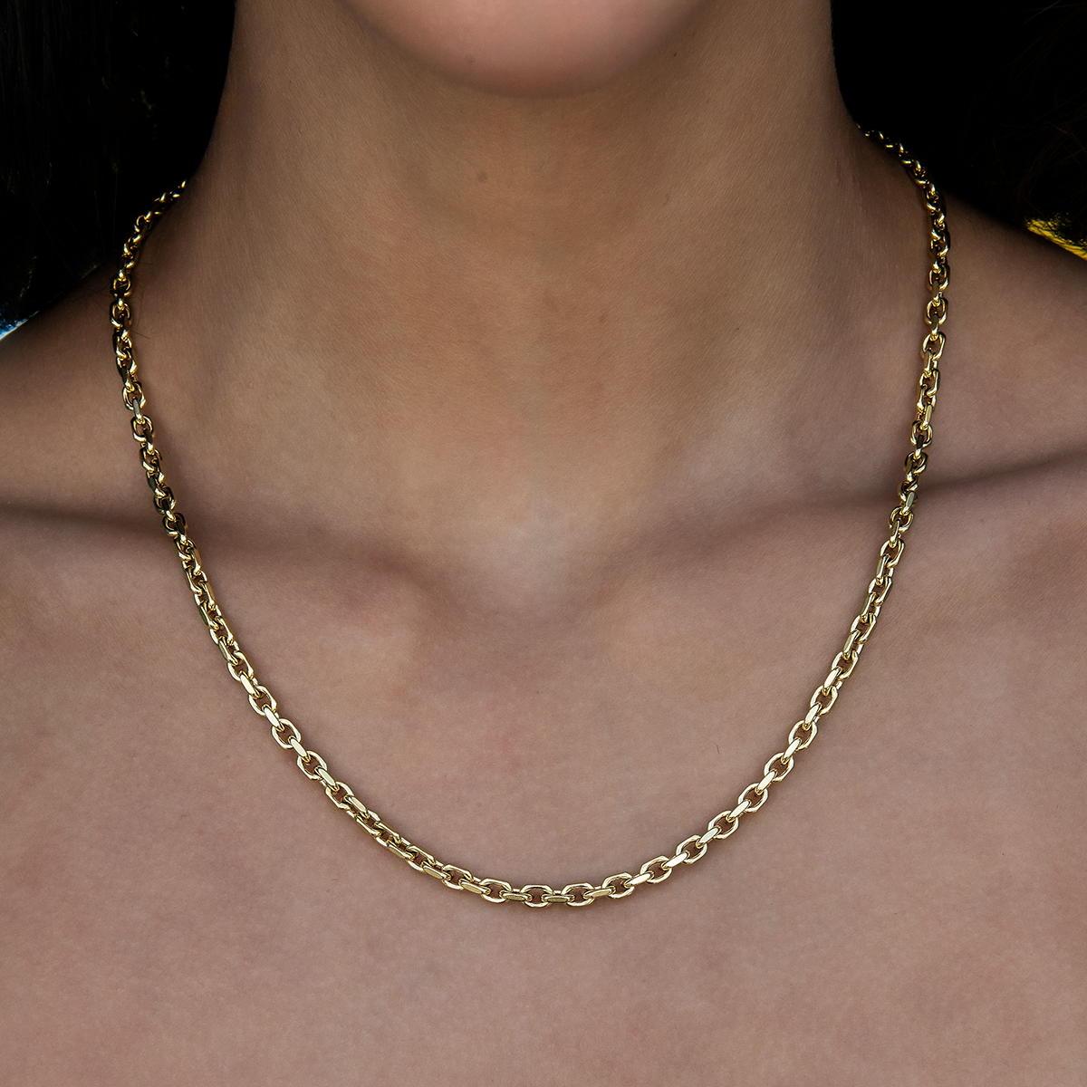 Gold Open Box Chain | Premium Link Necklace – The GLD Shop
