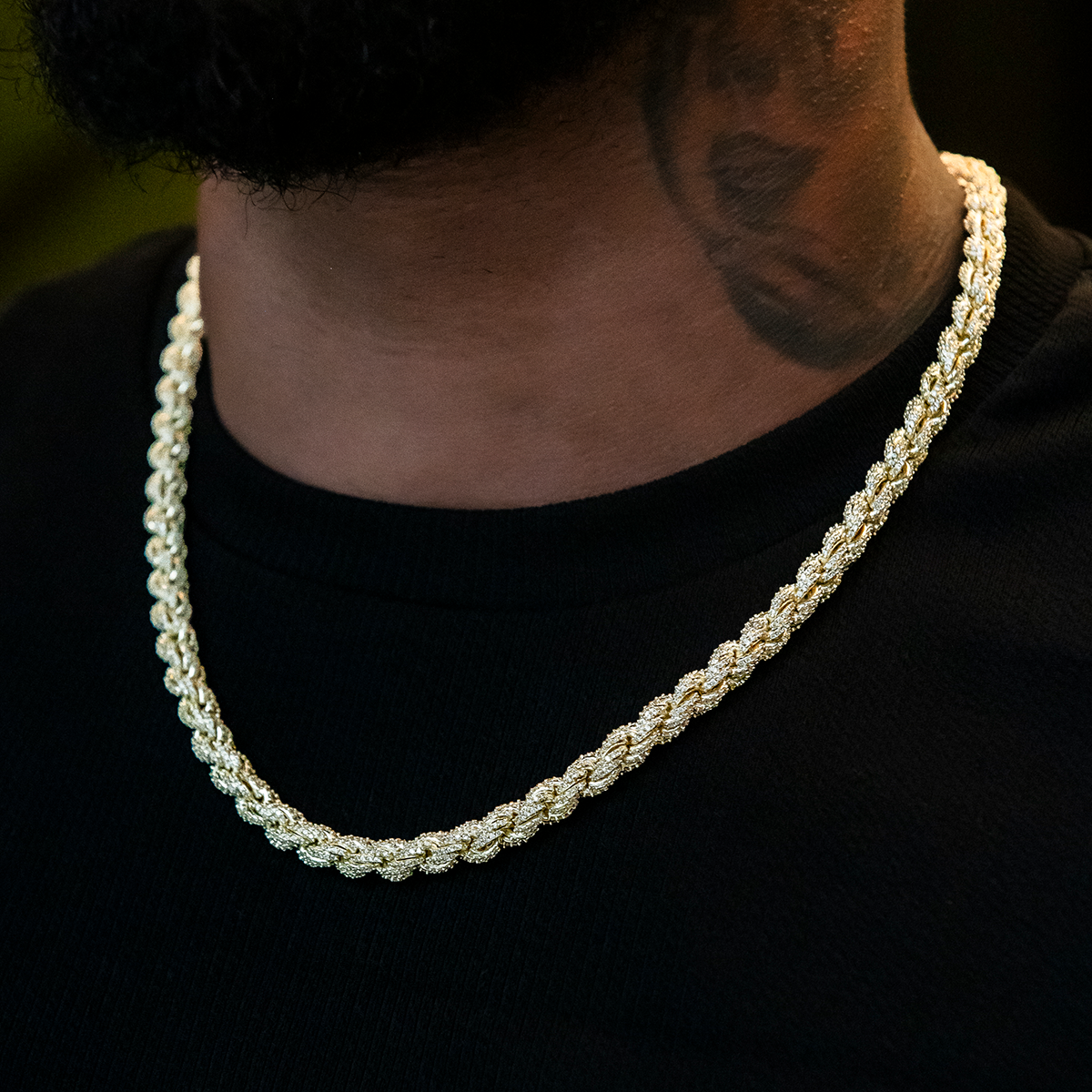 8MM Diamond Rope Chain | Gold Statement Style | GLD – The GLD Shop