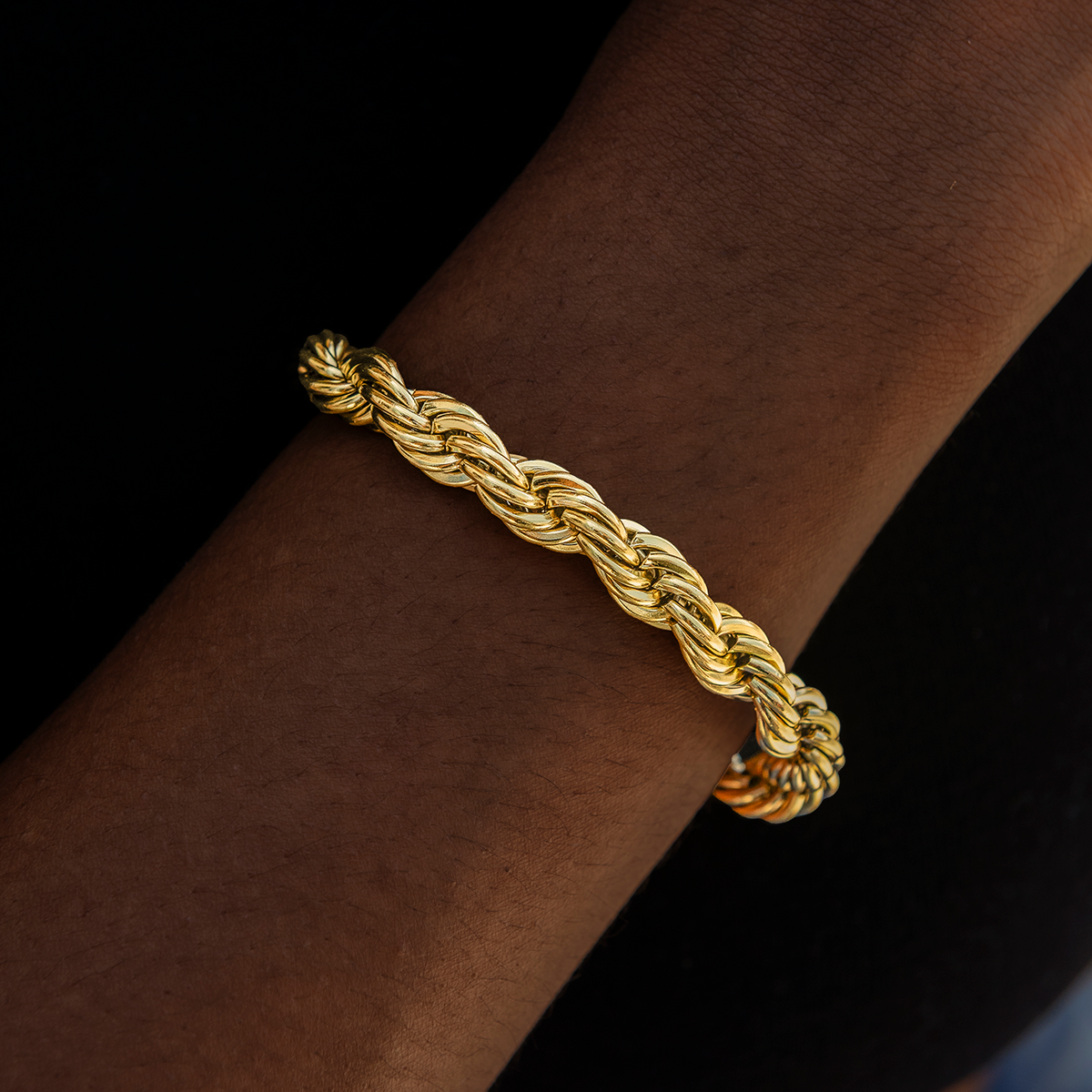 8MM Rope Chain Bracelet in Gold | GLD Official - The GLD Shop