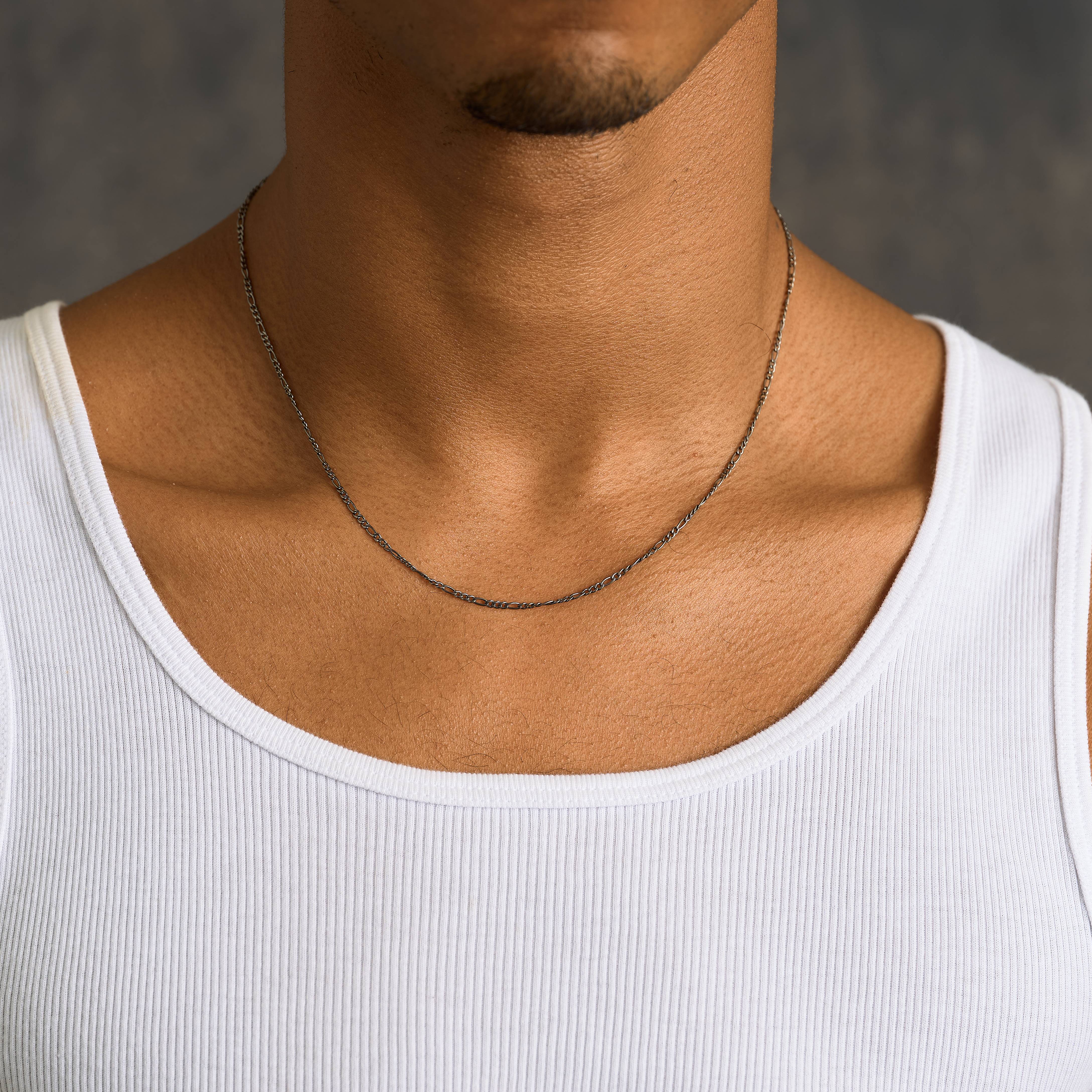 Figaro Chain in Black - 2mm – The GLD Shop