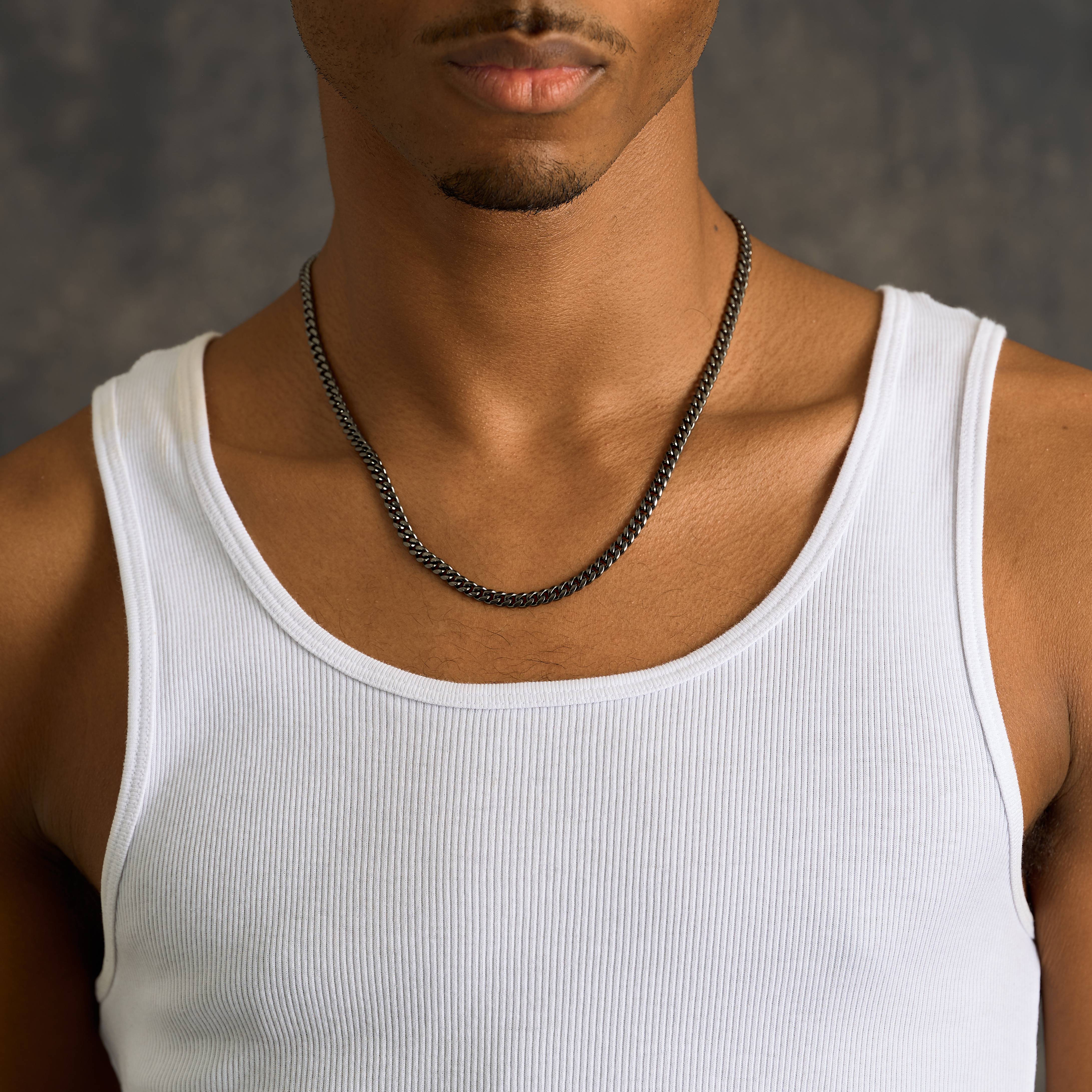 Miami Cuban Chain in Black - 5mm- The GLD Shop