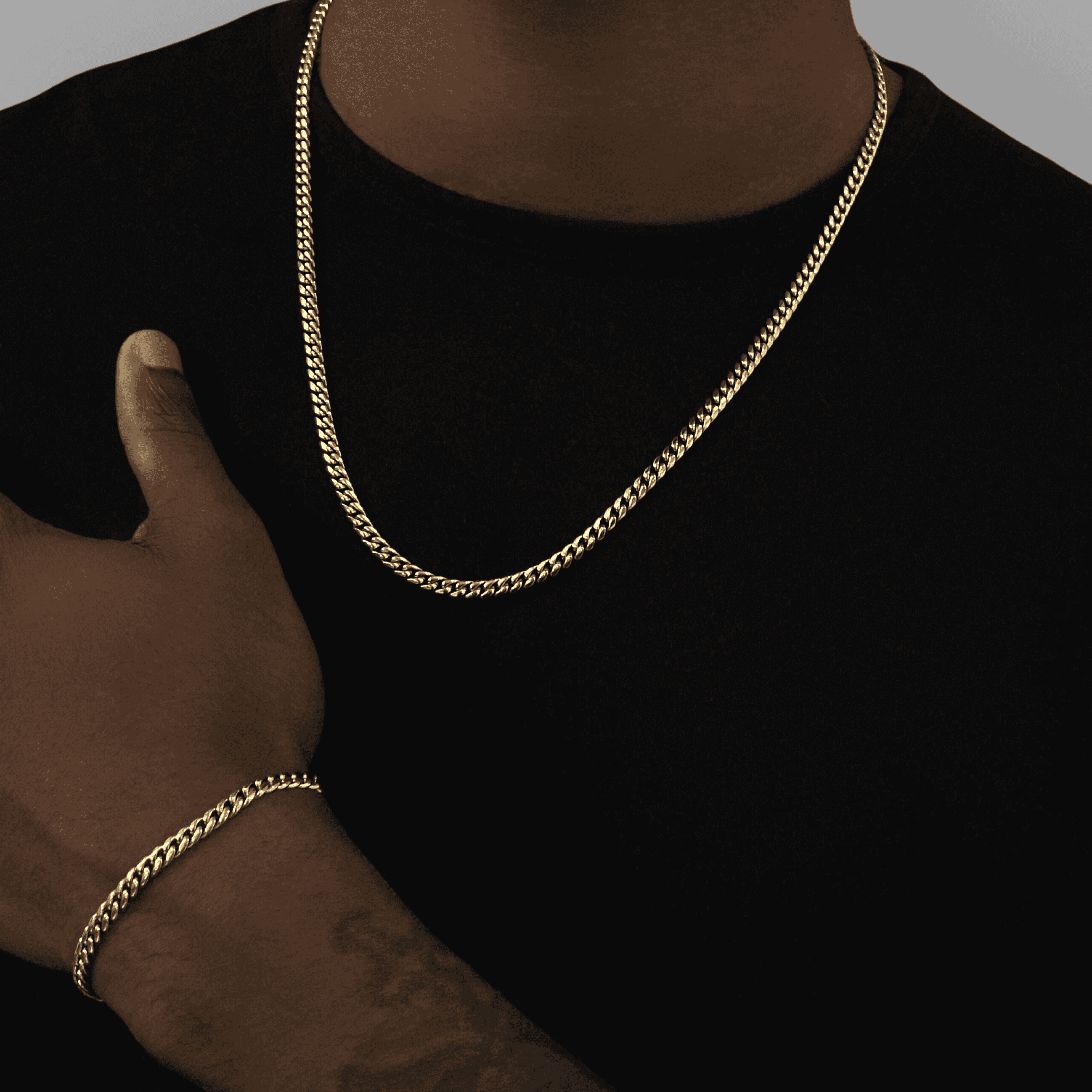 5mm Cuban Chain + Bracelet Bundle - Yellow Gold – The GLD Shop