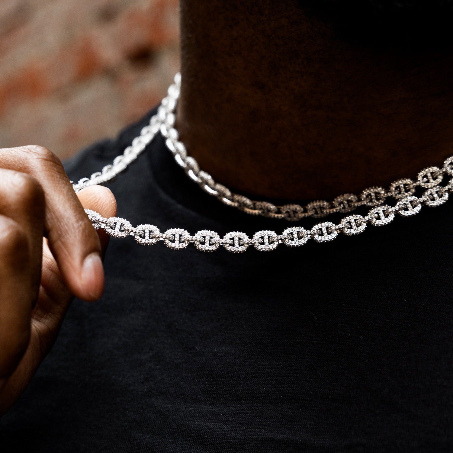 Micro Valentina Chain in White Gold - 7mm - The GLD Shop