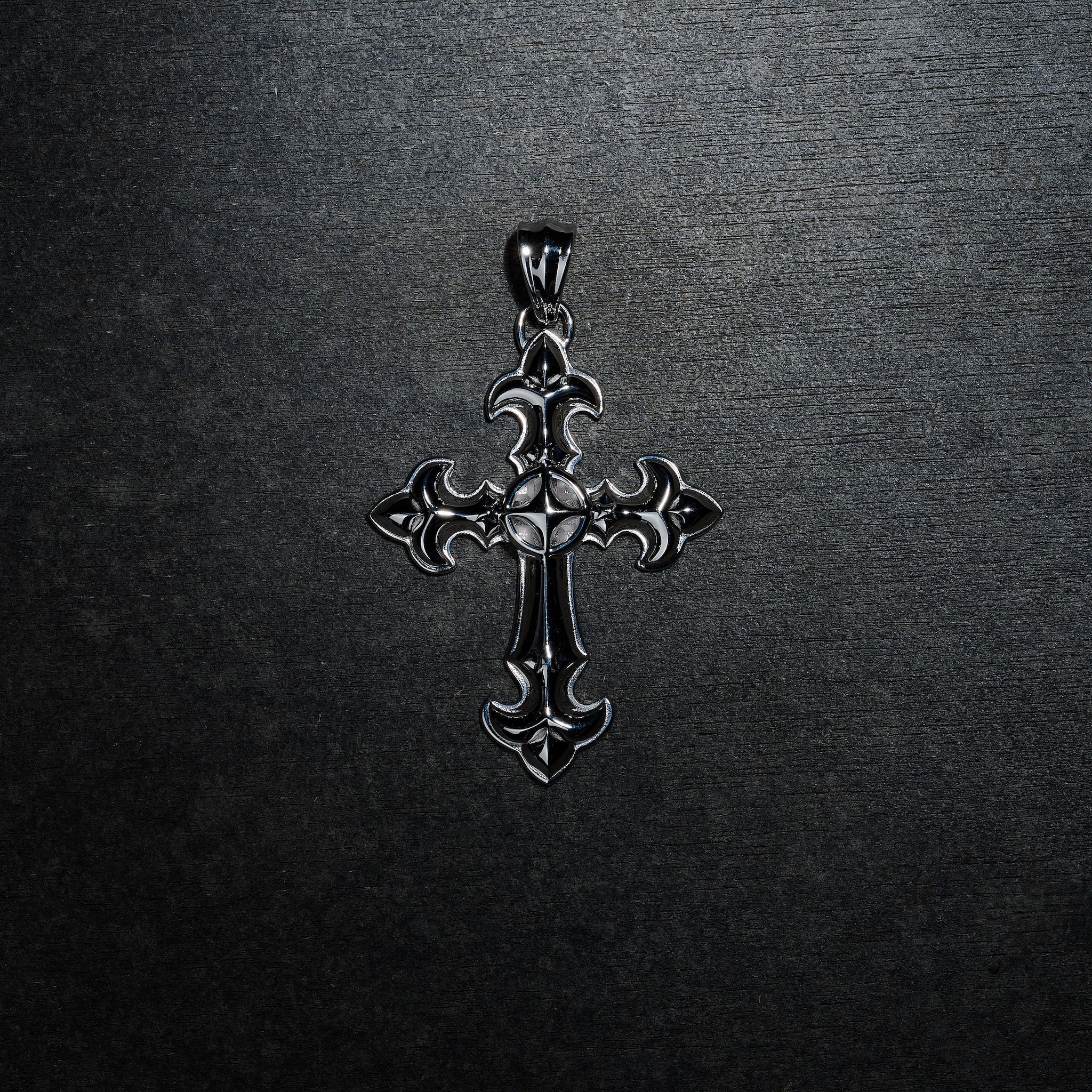 GLD X Bloody Osiris Large Cross Pendant in Solid White Gold - The GLD Shop