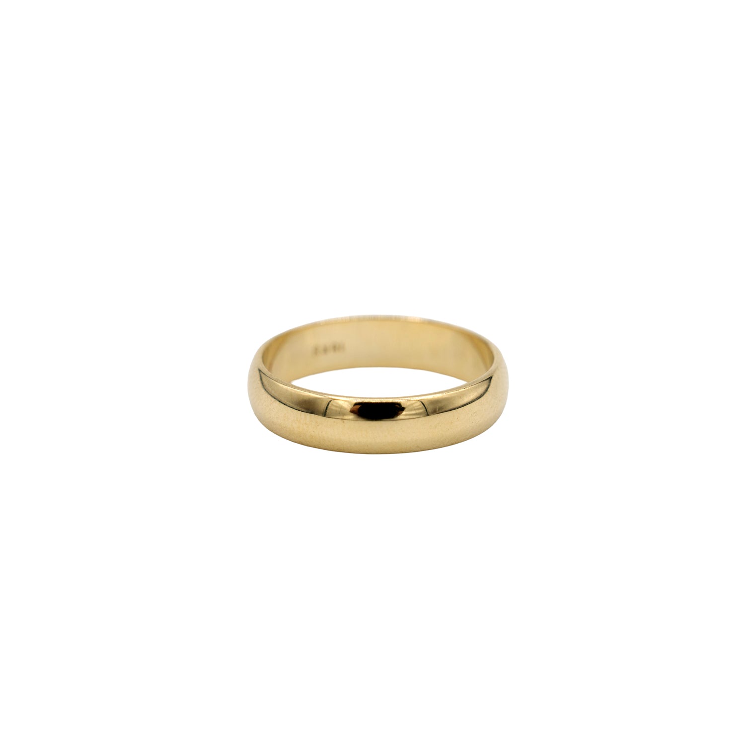 4MM Rounded Band Ring | Men’s Solid Gold | GLD - The GLD Shop