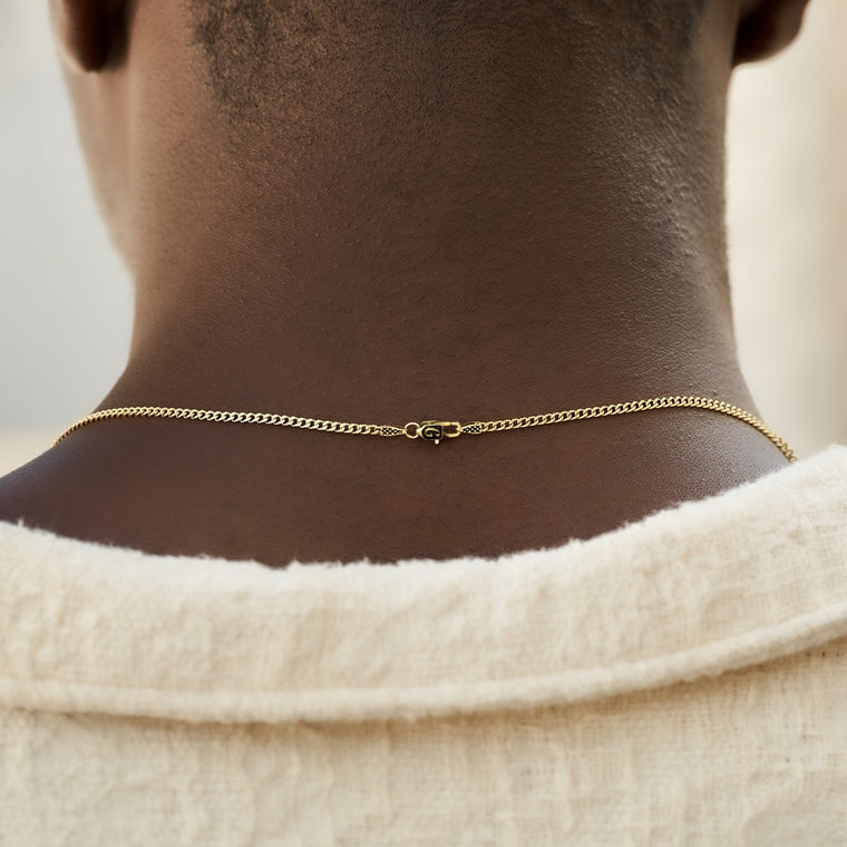 Micro Cuban in Yellow Gold - 2mm – The GLD Shop