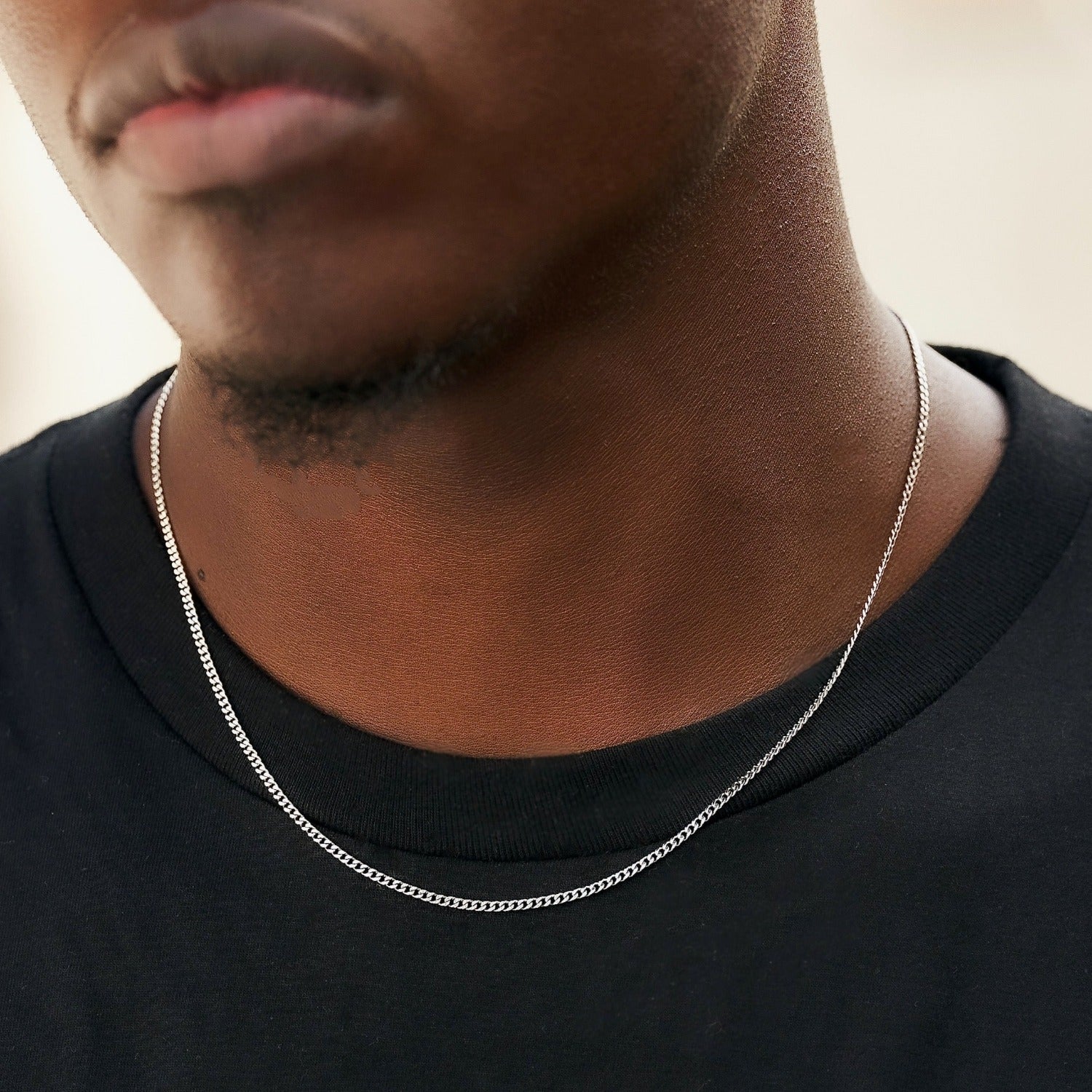 Micro Cuban in White Gold - 2mm – The GLD Shop