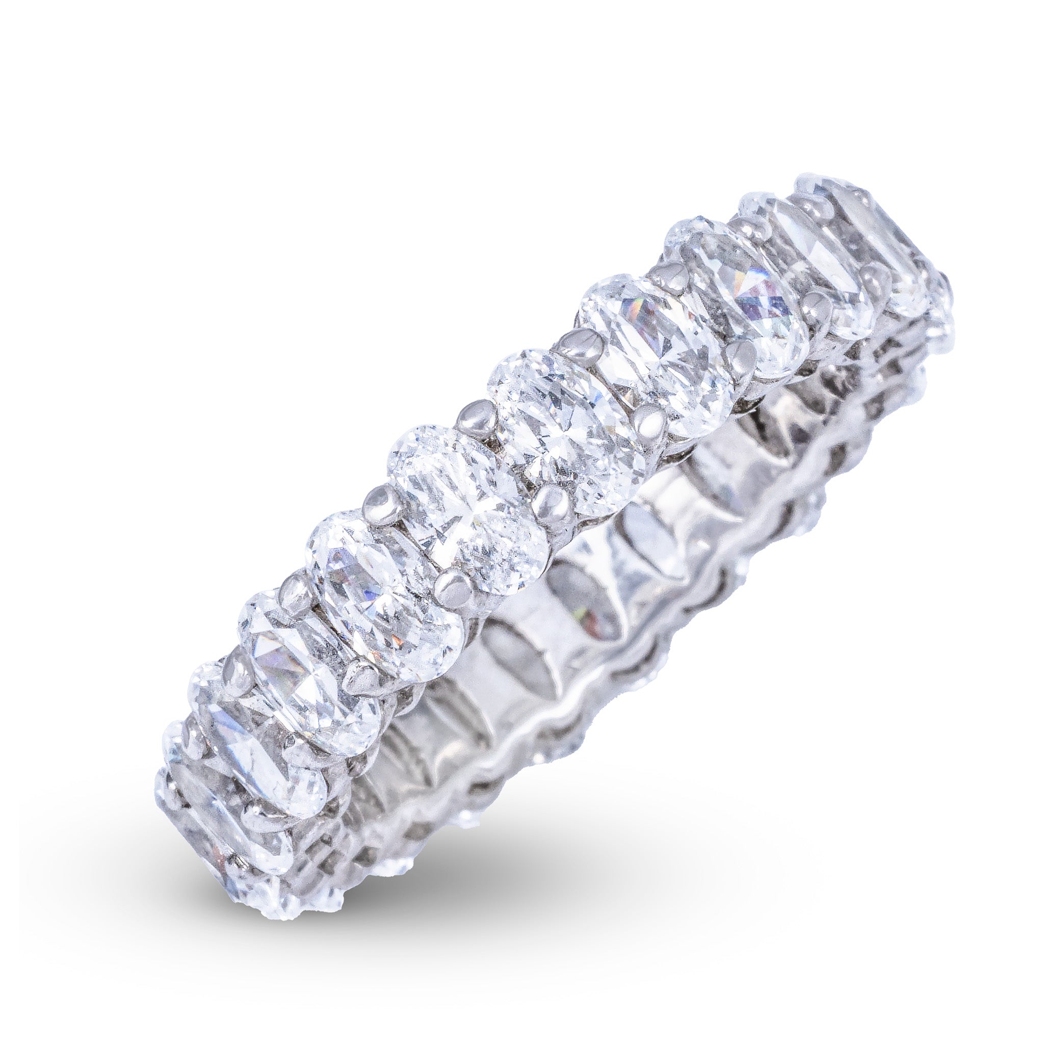 5 Carat Oval Eternity Band | Women’s Platinum Ring | GLD- The GLD Shop