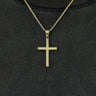 Twisted Rope Cross Pendant + 2MM Rope Chain Bundle in Yellow Gold- The ...
