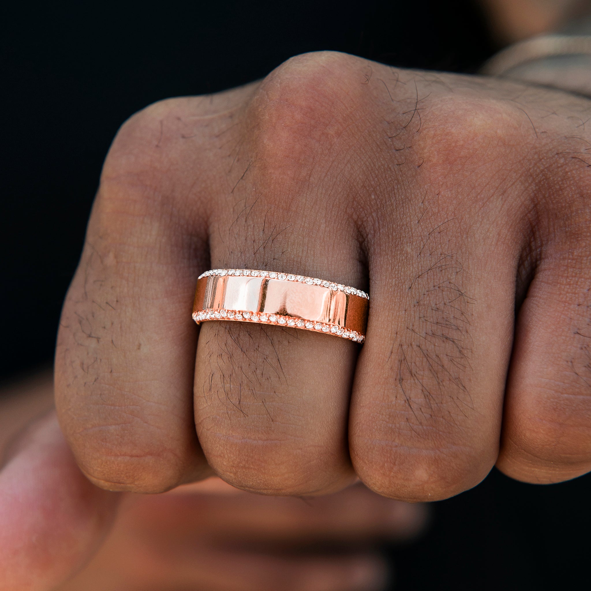Diamond Edge Ring in Rose Gold – The GLD Shop