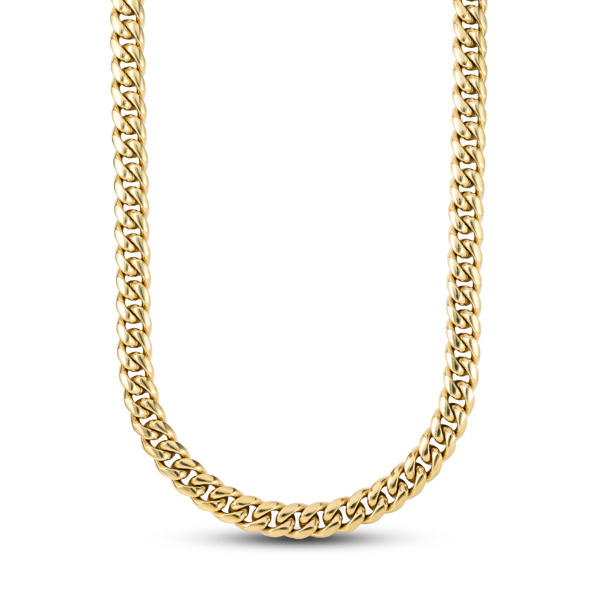8MM Miami Cuban Chain | Hollow Gold | GLD – The GLD Shop