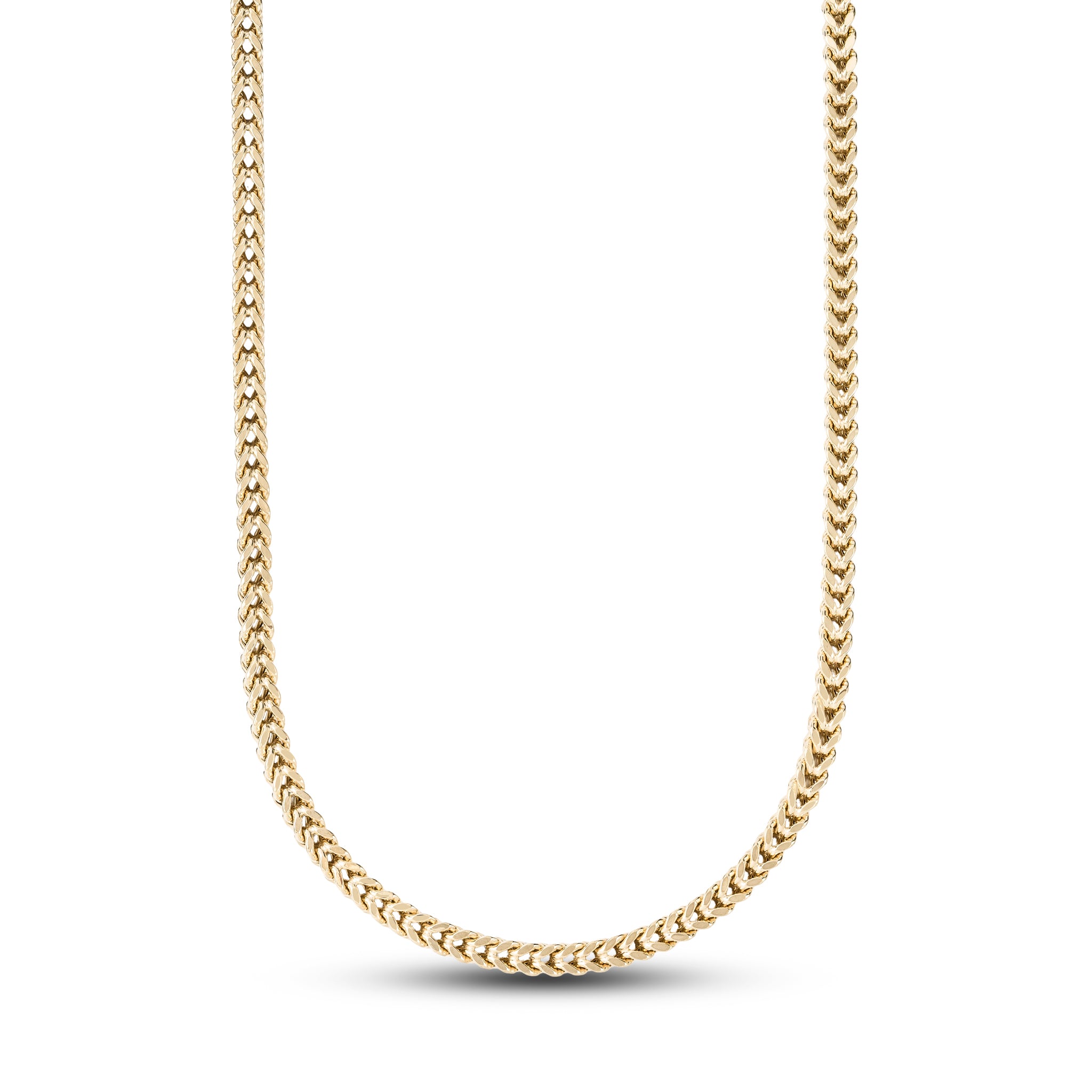 4MM Franco Necklace | Women’s Hollow Gold | GLD - The GLD Shop