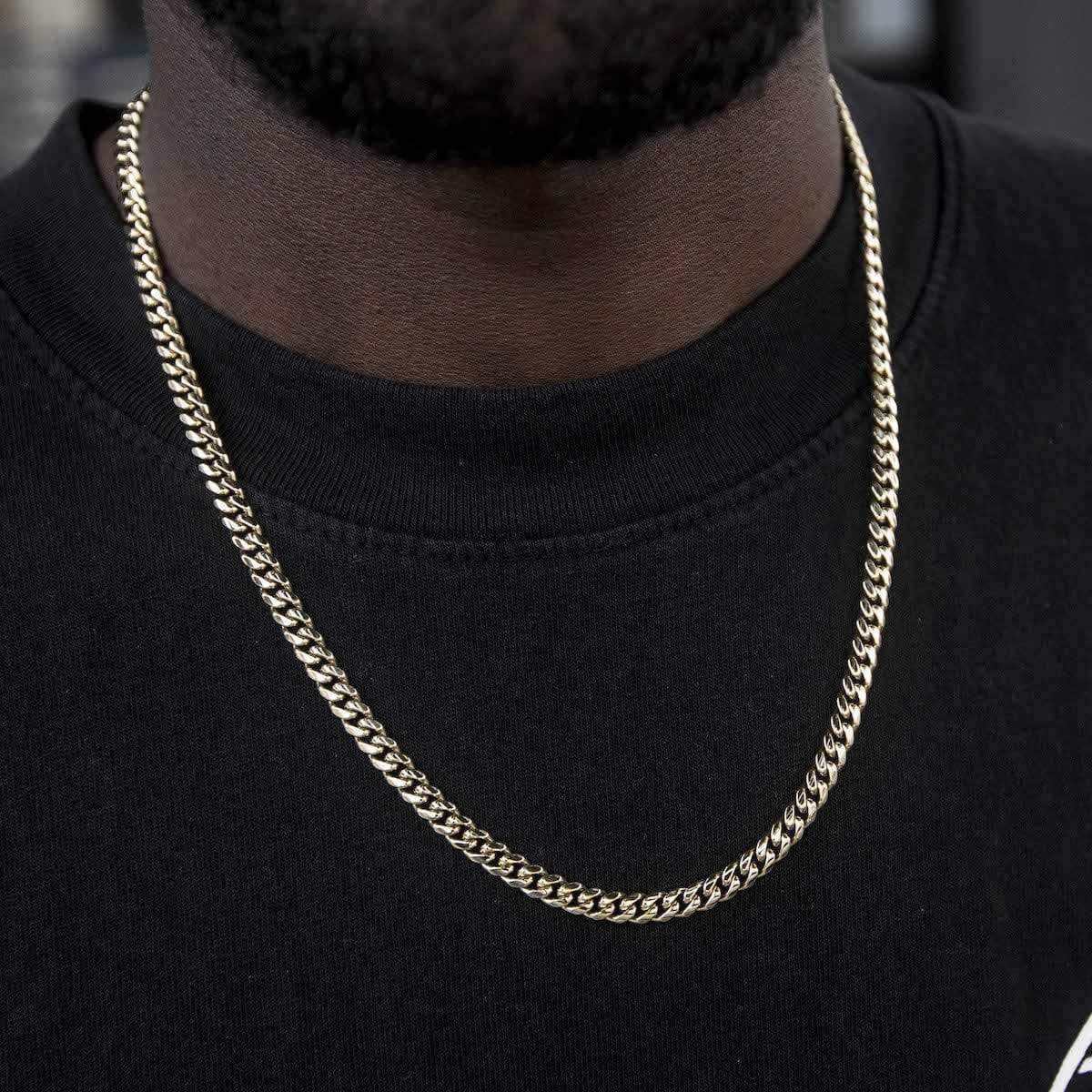 Cuban Link Chain in Yellow Gold - 5mm | The GLD Shop