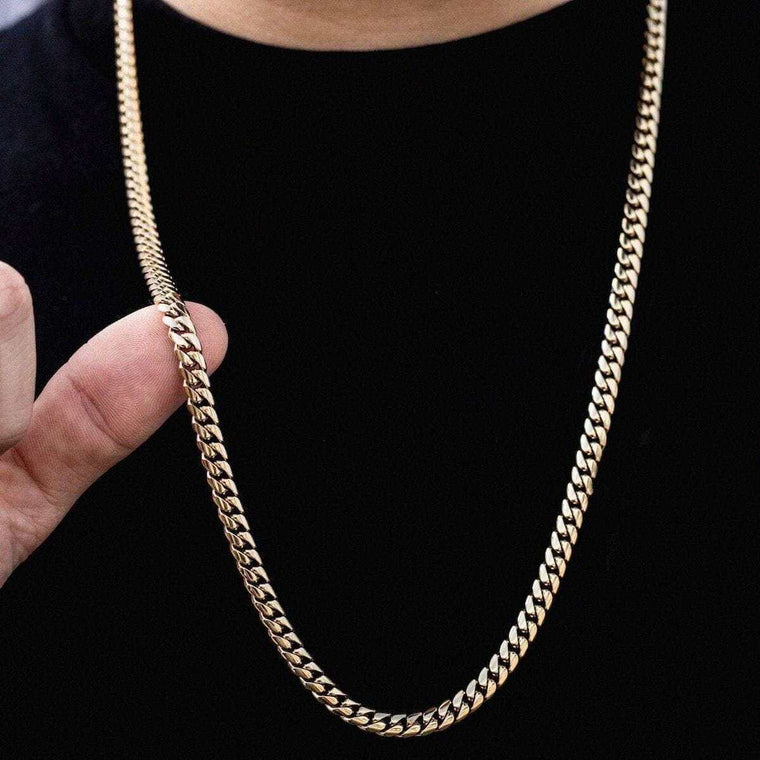 GLD Signature Cuban in Yellow Gold- 6mm | The GLD Shop