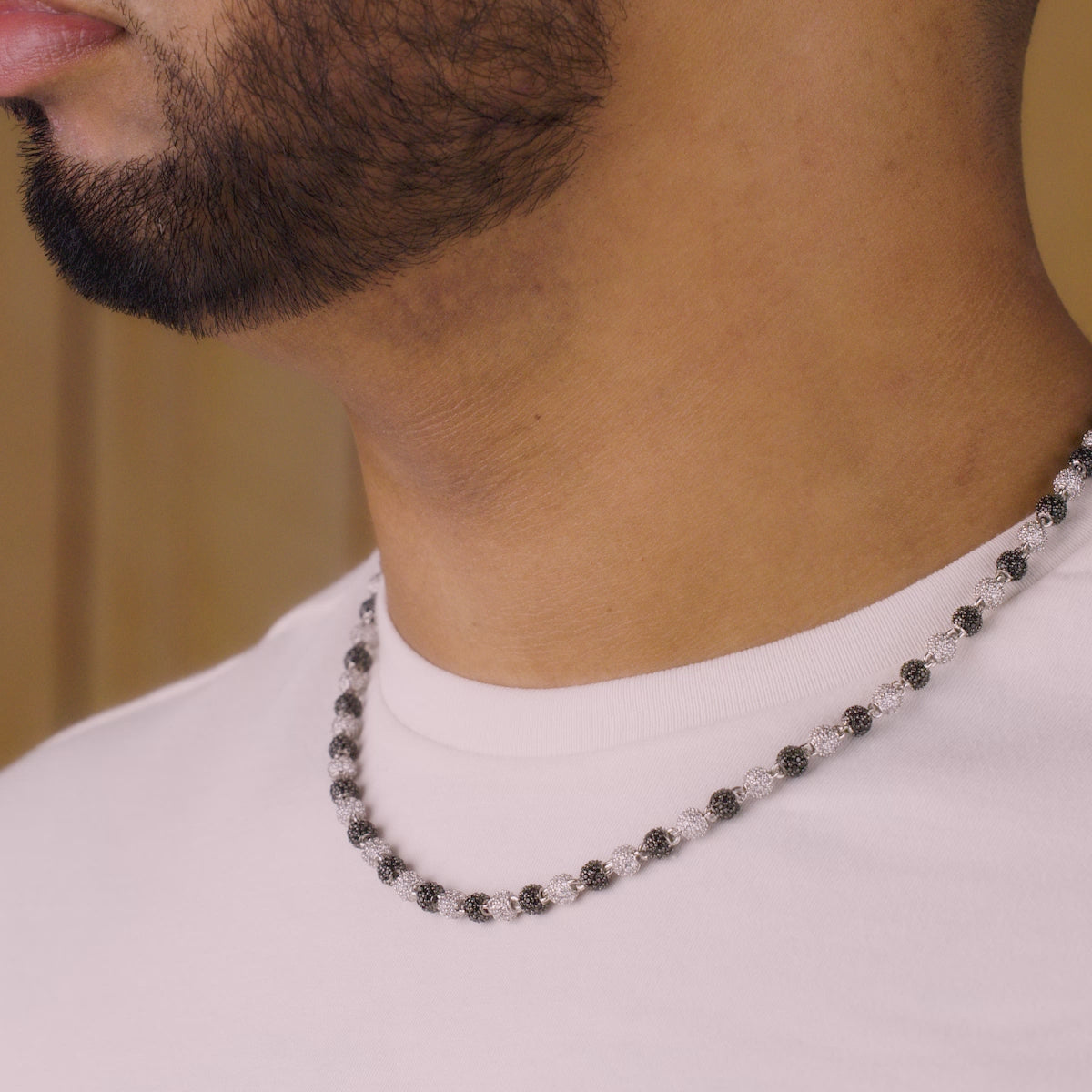 Two-Tone Iced Ball Chain – The GLD Shop
