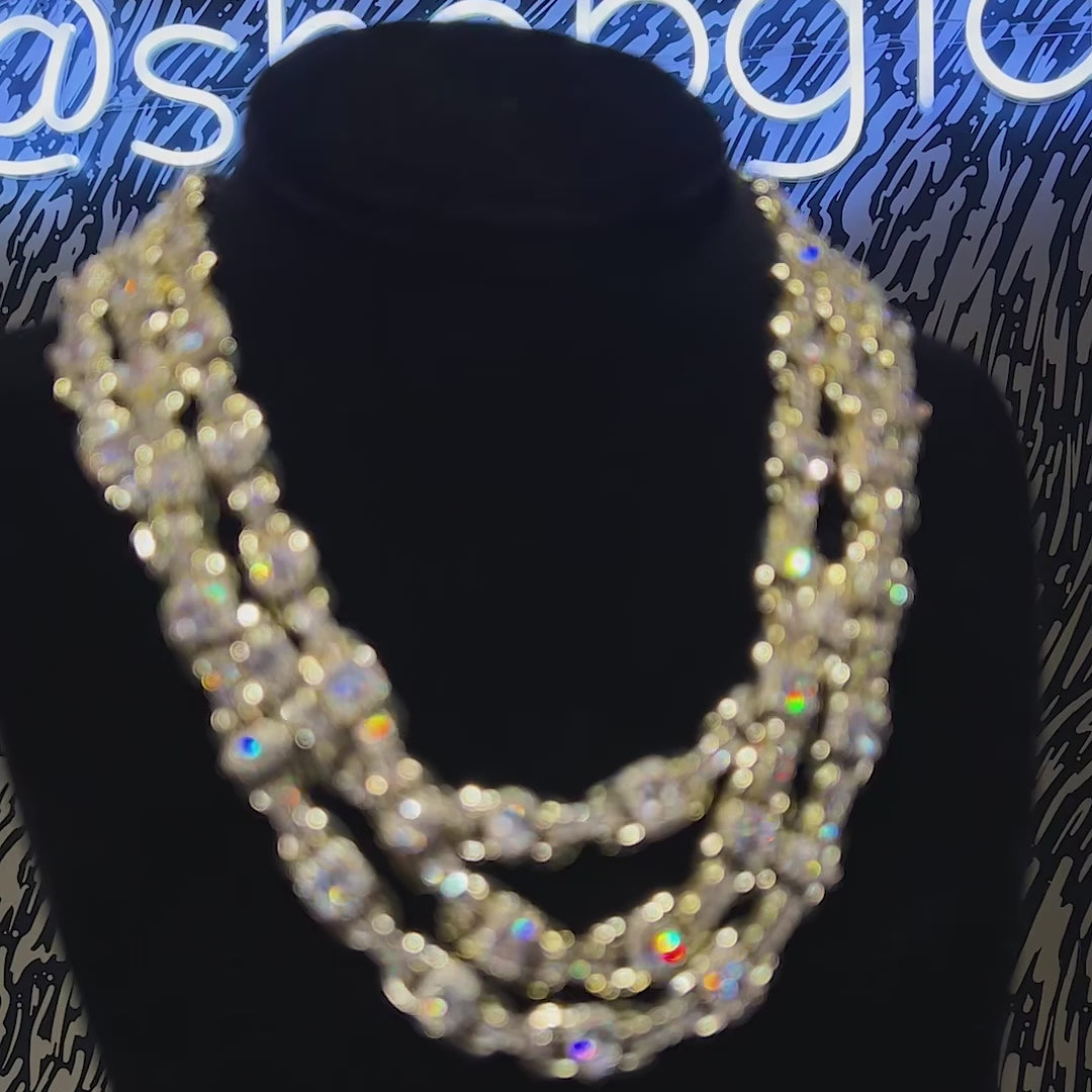 Diamond Cluster Mariner Chain – The GLD Shop