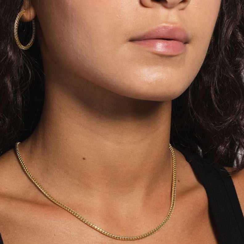 Solid Gold Franco Chain (2.3mm) – The GLD Shop