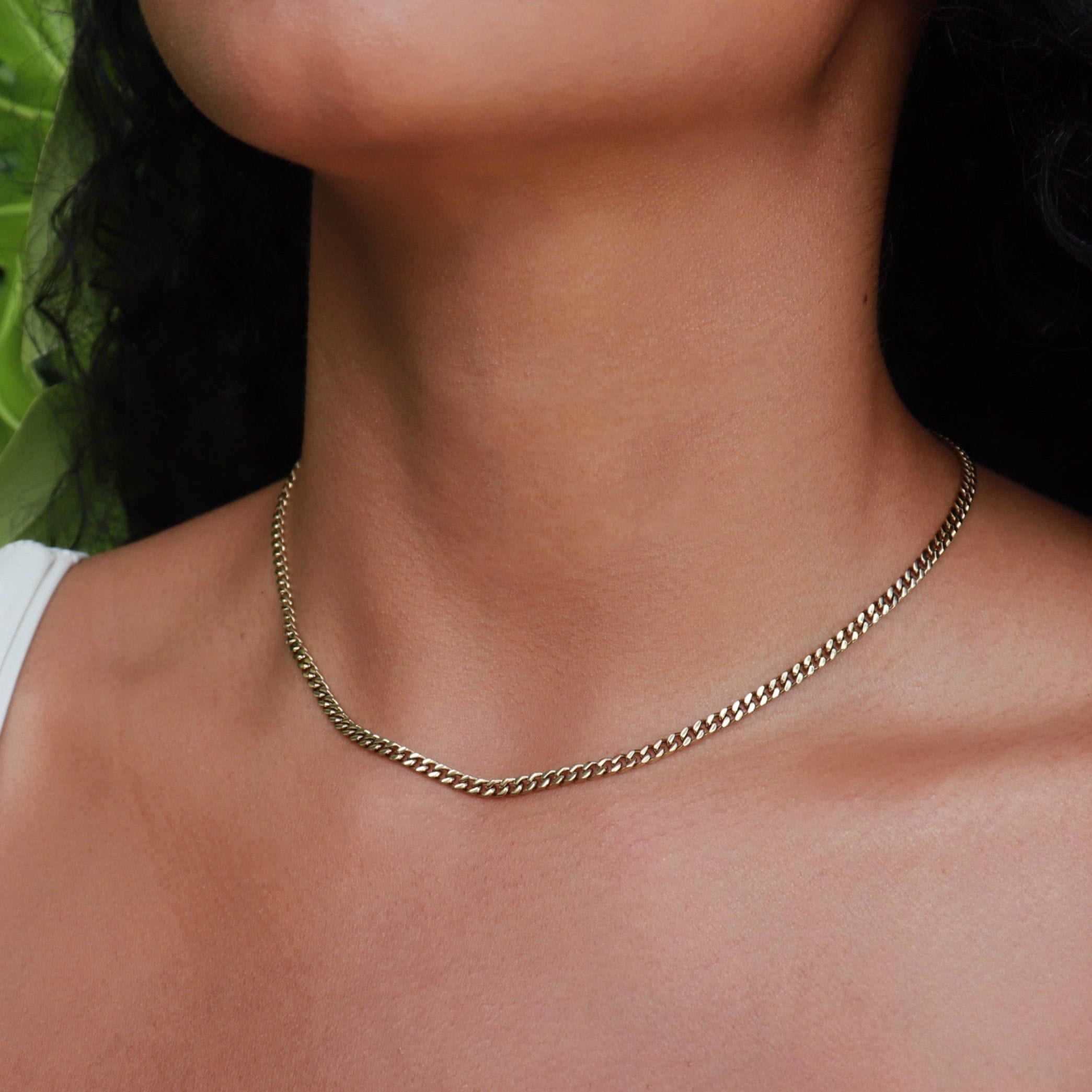 18k Vermeil Micro Cuban in Yellow Gold – The GLD Shop