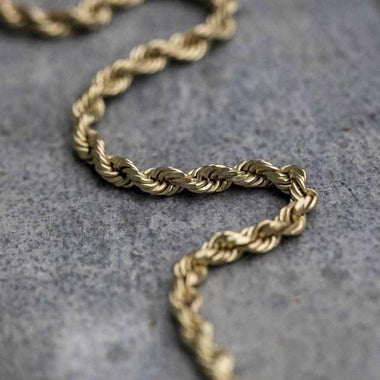 Rope Chain in Yellow Gold - 2mm | The GLD Shop