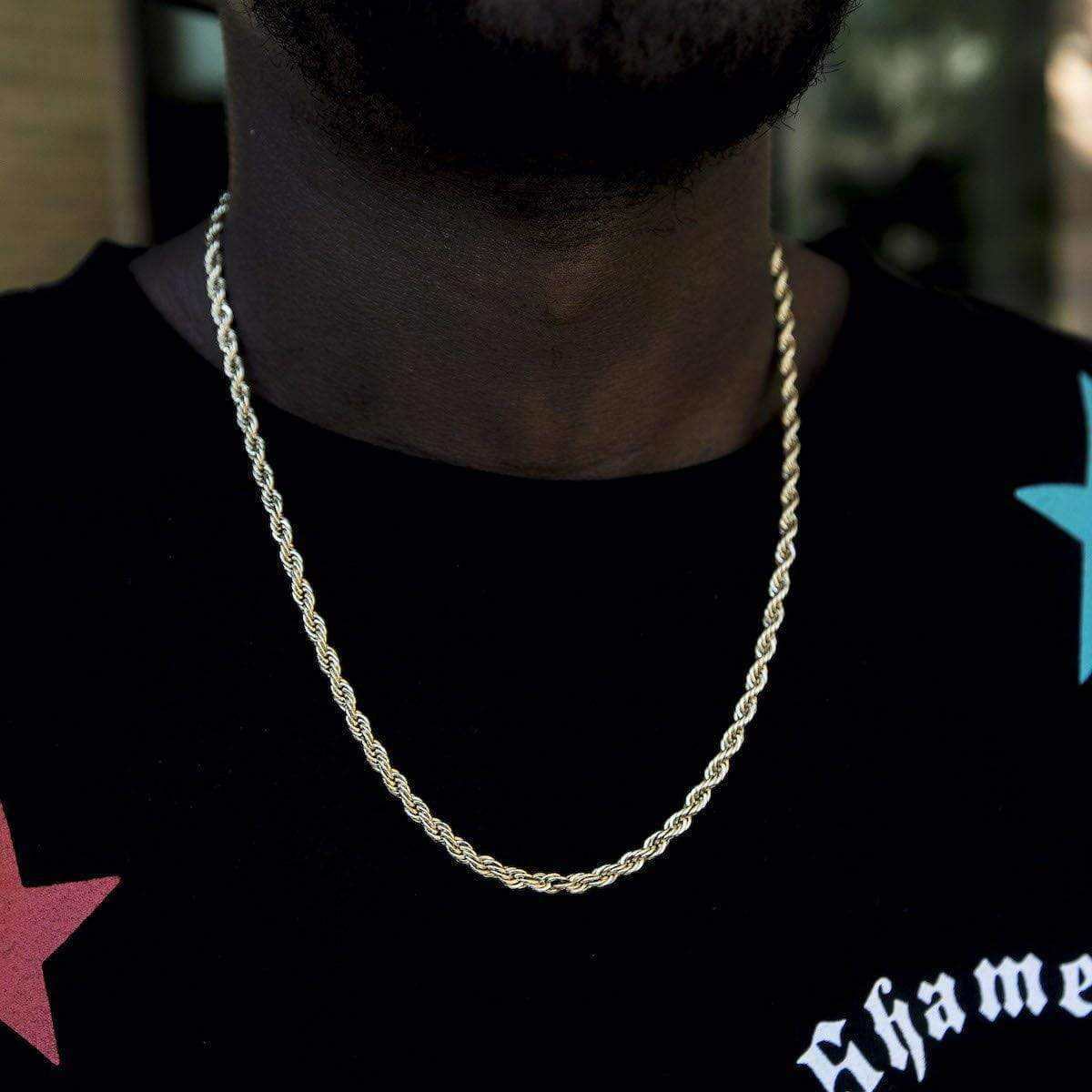 18k Vermeil Rope Chain (4mm) – The GLD Shop